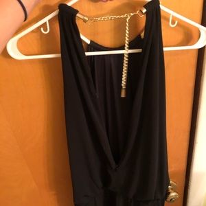 Jessica Simpson | Dresses | Black Dress With Gold | Poshmark